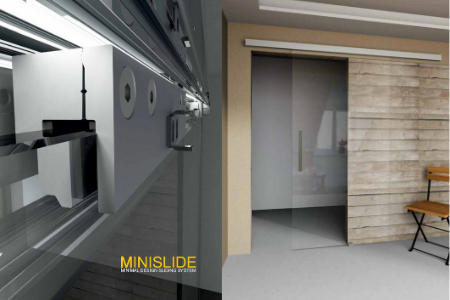 Kit per porte scorrevoli in vetro MiniSlide Casma | Windowo